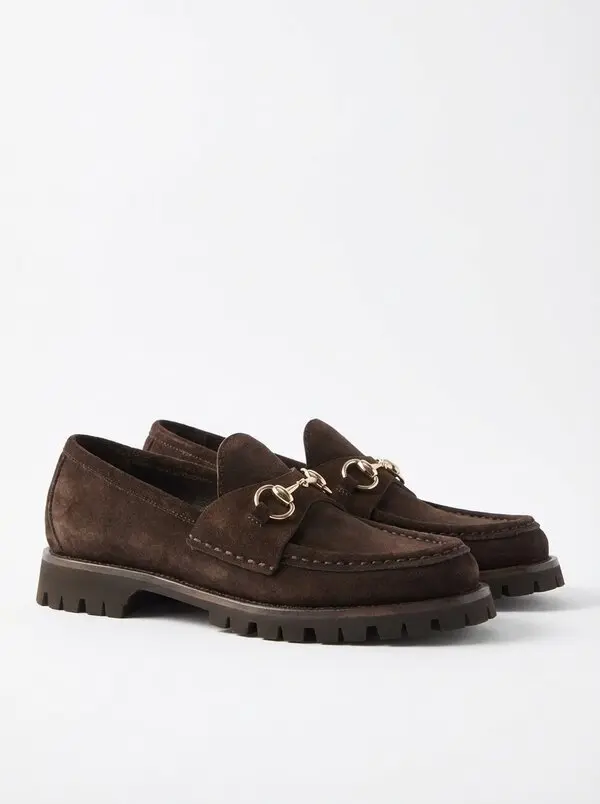 Gucci Horsebit Detailed Slip-on Loafers