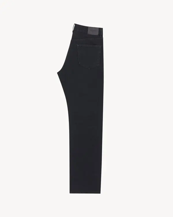 Saint Laurent Loose-fit Straight-leg Jeans - Old Black