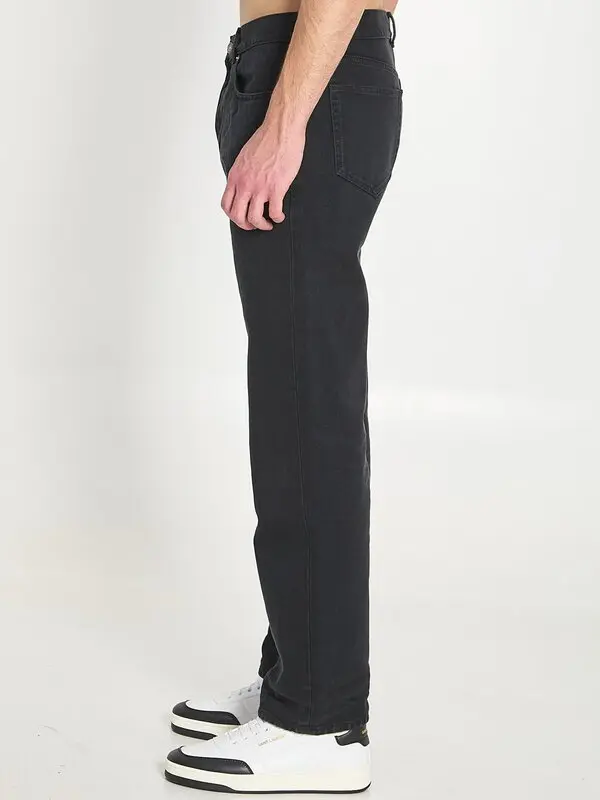Saint Laurent Loose-fit Straight-leg Jeans - Old Black