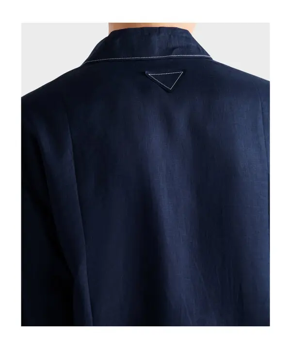 Prada Cotton Blouson Jacket - Blue