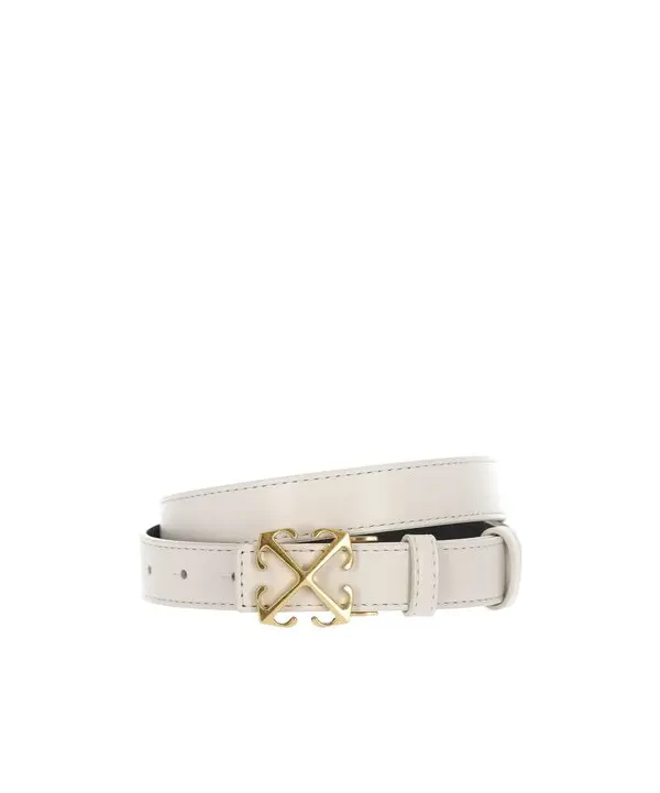 Off-White Belt With Arrow Detail - White