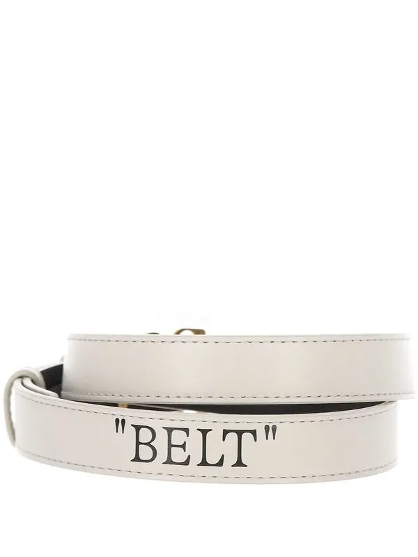 Off-White Belt With Arrow Detail - White