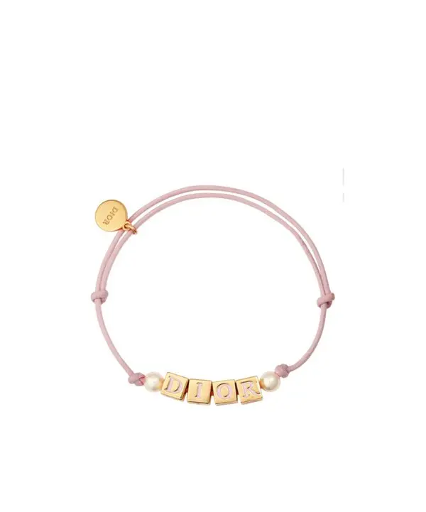 Dior D-dice Bracelet With Logo - Yellow