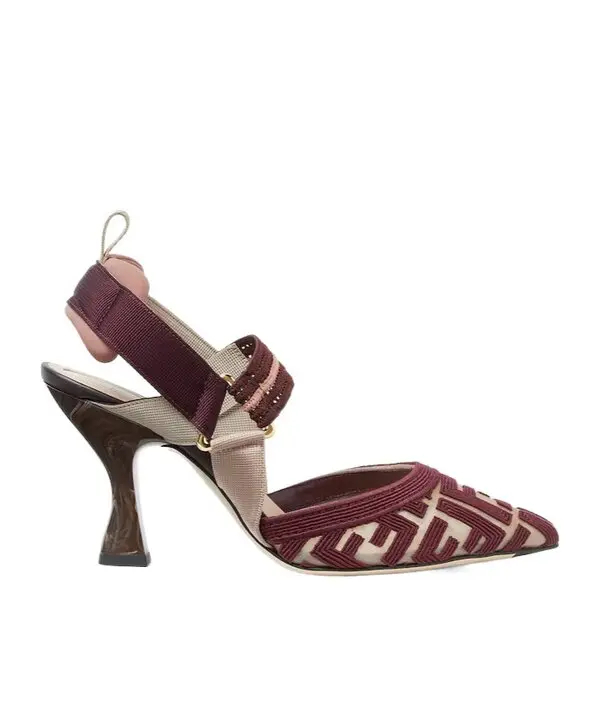 Fendi Colibrì Mesh Strap Heeled Pumps