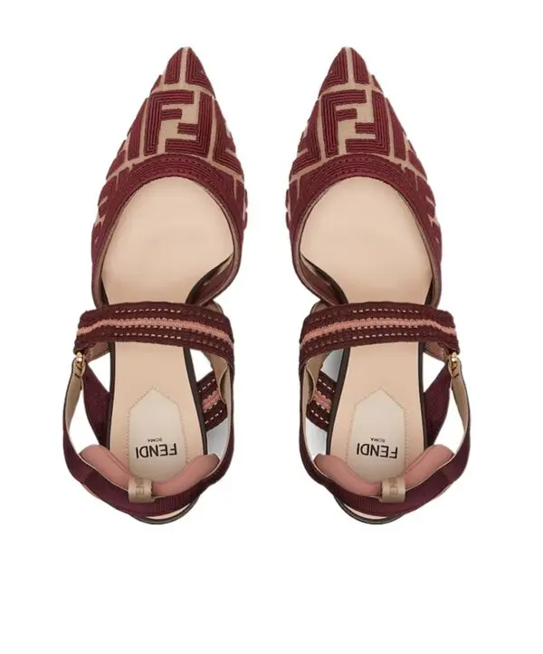 Fendi Colibrì Mesh Strap Heeled Pumps
