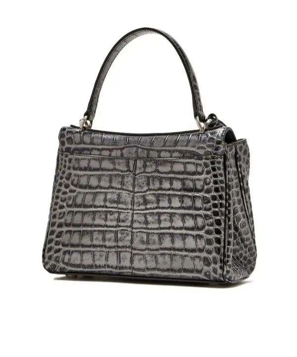Balenciaga Rodeo Embossed Metallized Handbag