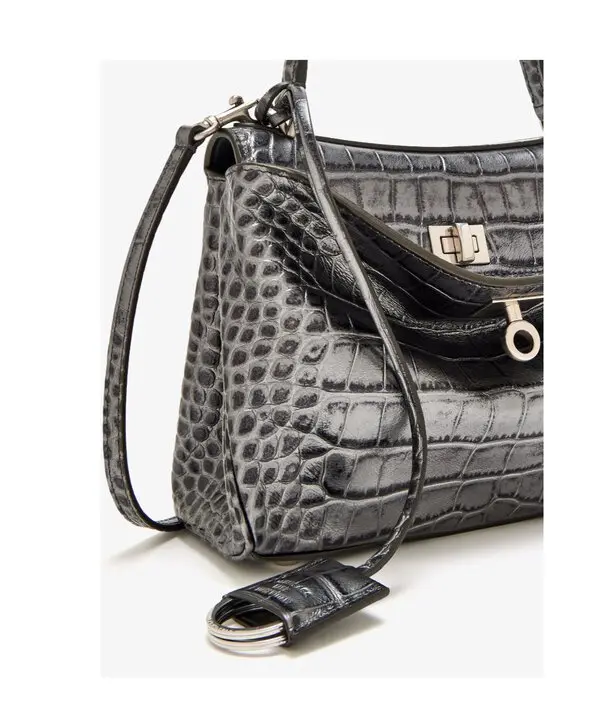 Balenciaga Rodeo Embossed Metallized Handbag
