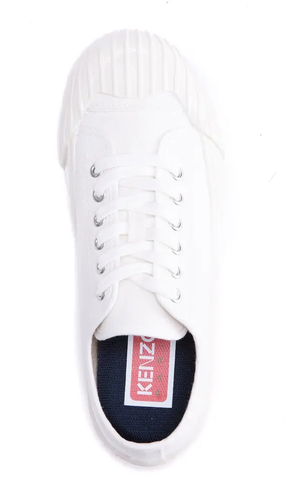 Kenzo Running Tiger" Lace-up Sneakers - White