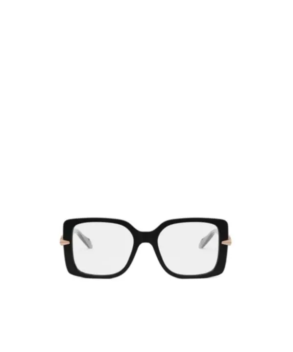 BVLGARI Square Frame Eyeglasses - Black