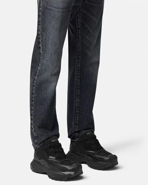 Versace Mercury M Vs 04 Lace-up Sneakers - Black