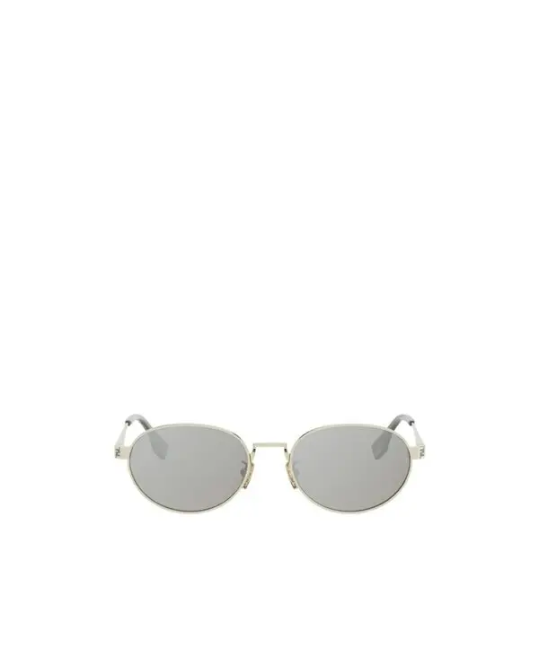 Fendi Oval Frame Sunglasses - Gray