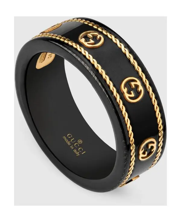 Gucci Icon Ring With Interlocking G Motif