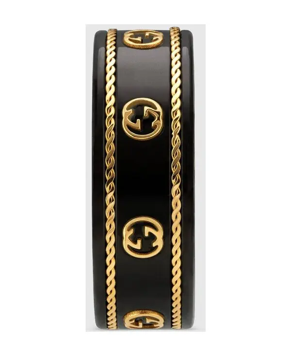 Gucci Icon Ring With Interlocking G Motif