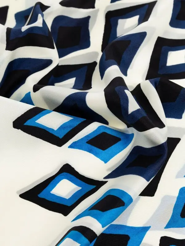 LANVIN Pattern Scarf - White
