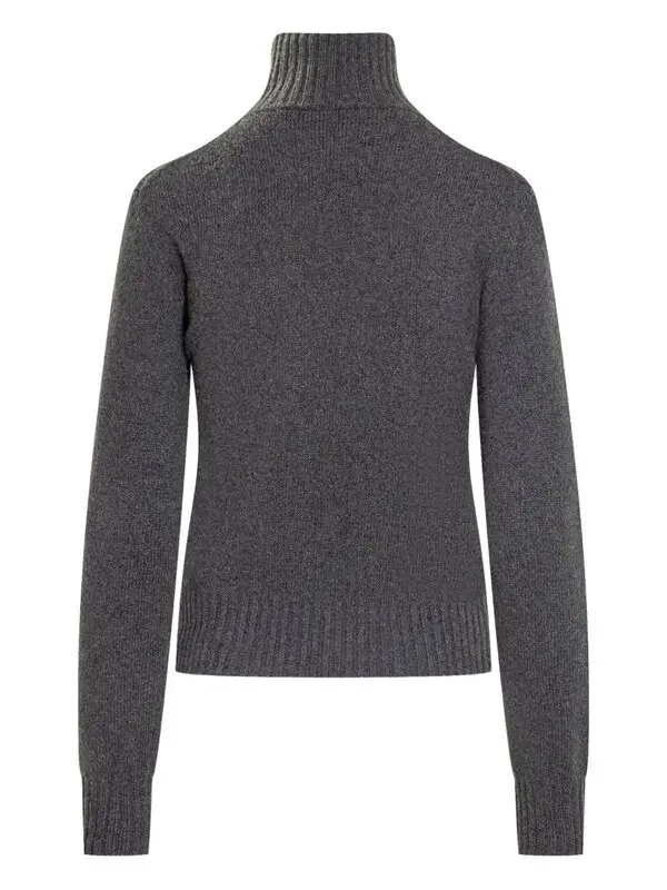 Ami Long-sleeved High-neck Sweater - Black