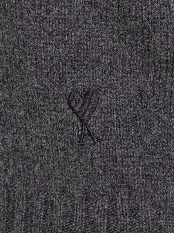 Ami Long-sleeved High-neck Sweater - Black