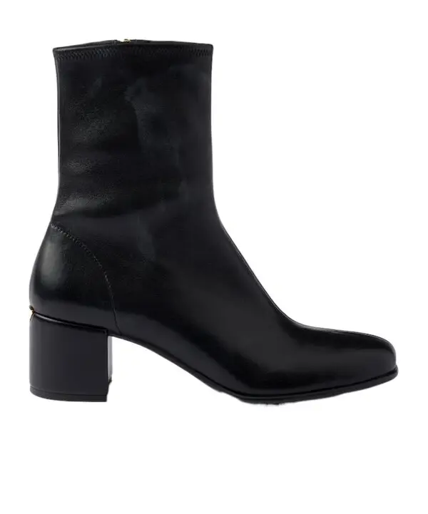 Prada Stretch Nappa Leather Booties - Black