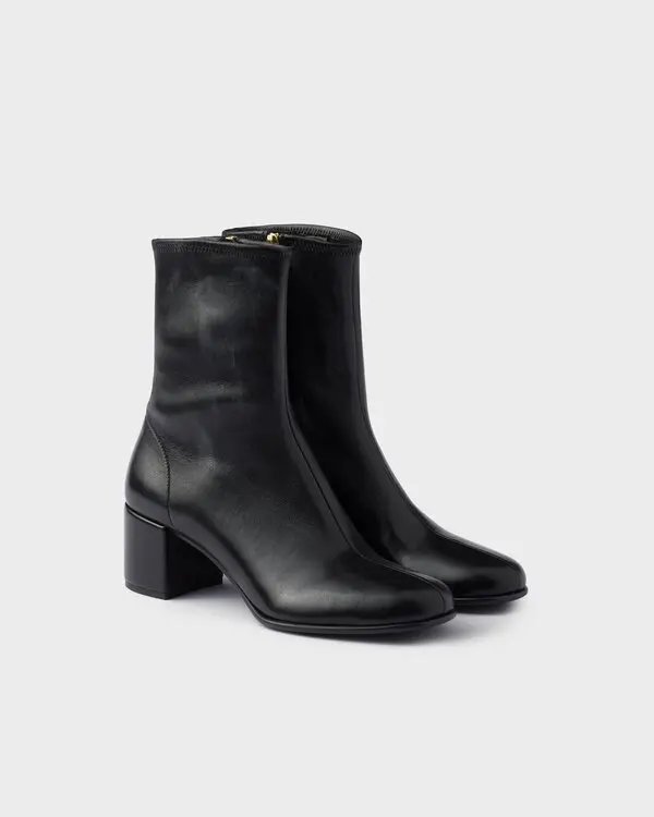 Prada Stretch Nappa Leather Ankle Boots