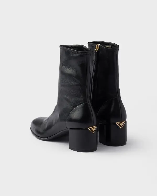 Prada Stretch Nappa Leather Ankle Boots