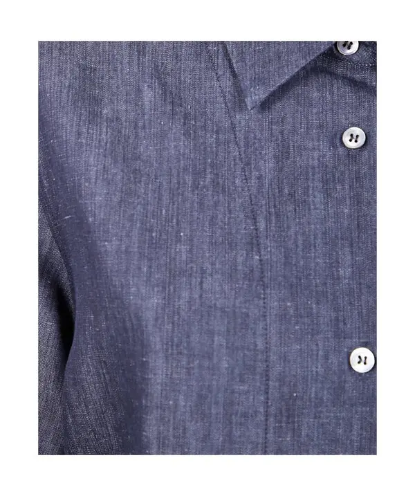 Studio Nicholson Short-sleeved Shirt - Indigo