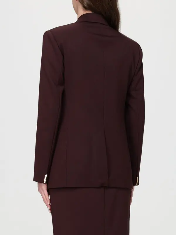 Elisabetta Franchi Double-breasted Peak Lapel Jacket - Black