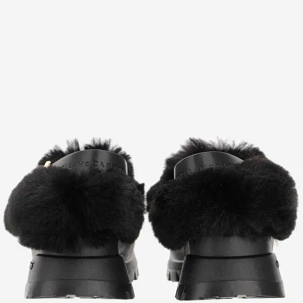 Stella McCartney Trace Faux Fur Trimmed Clogs