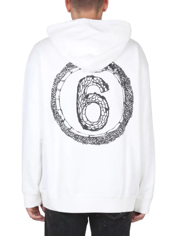 MAISON MARGIELA Graphic Print Hoodie - No