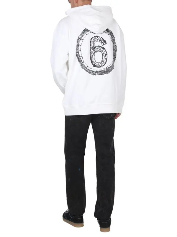MAISON MARGIELA Graphic Print Hoodie - No