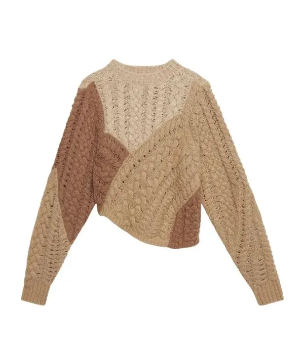 Isabel Marant Étoile Patchwork Cable-knit Jumper