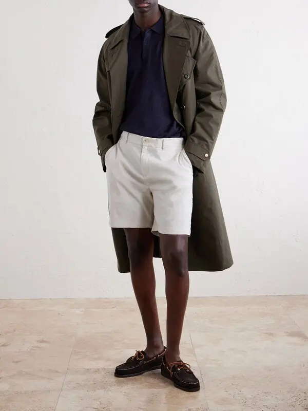 Onia Straight-leg Linen-blend Shorts