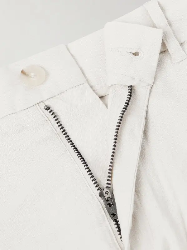 Onia Straight-leg Linen-blend Shorts