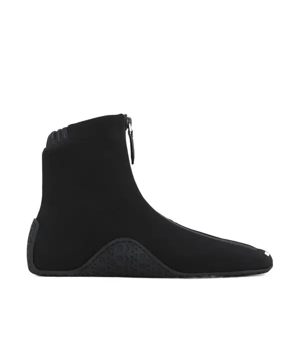 Alaïa Square-toed High-top Casual Zip-up Boots