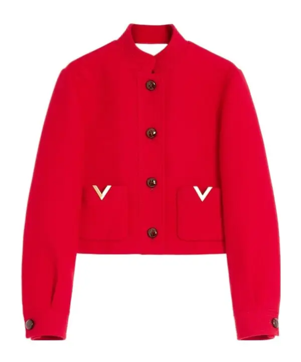Valentino Garavani Drill Double Caban Pea Coat