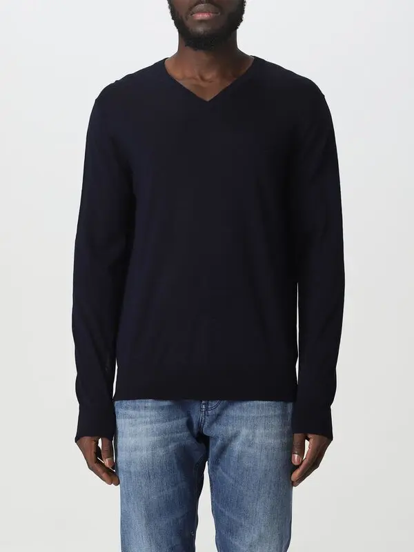 BALLANTYNE V-neck Wool Jumper - Black