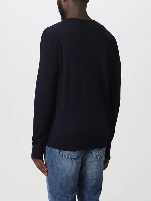 BALLANTYNE V-neck Wool Jumper - Black