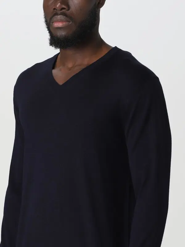 BALLANTYNE V-neck Wool Jumper - Black