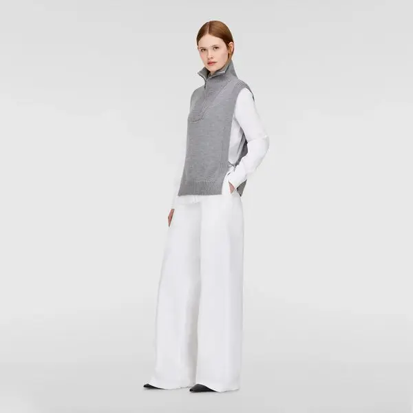 Fabiana Filippi Pleated Zipper Casual Pants