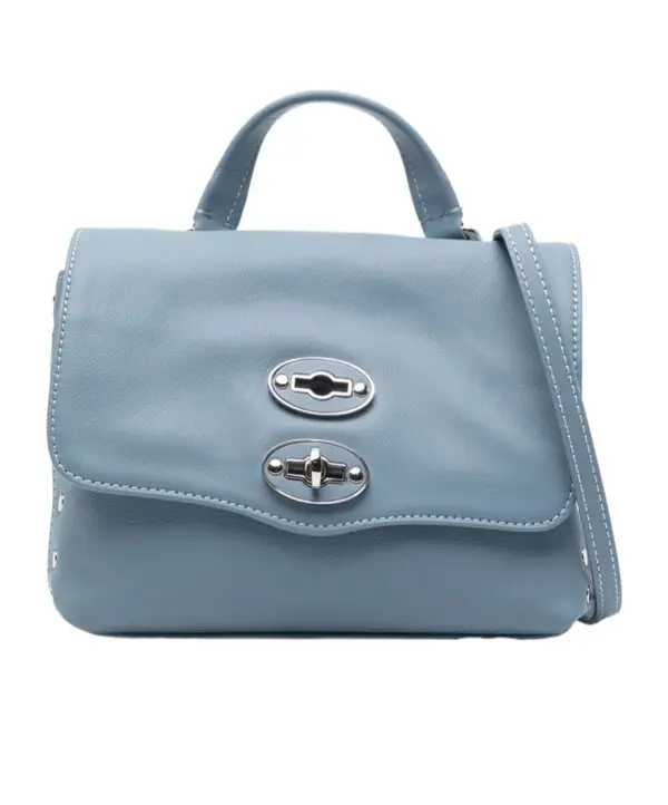 ZANELLATO Postina Saeta Baby Studded Shoulder Bag - Blue