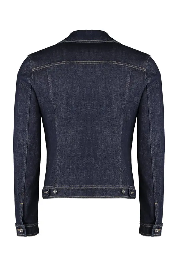 Dolce & Gabbana Heraldic Patch Denim Jacket - No