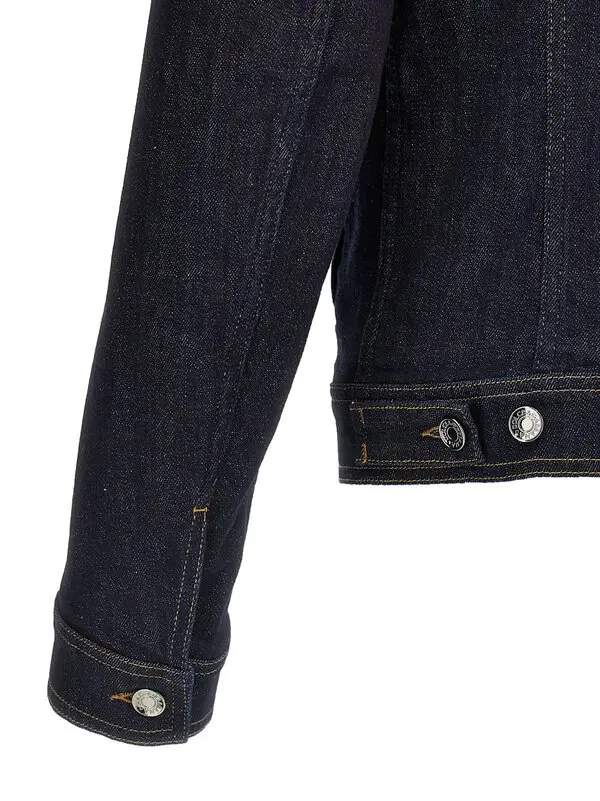 Dolce & Gabbana Heraldic Patch Denim Jacket - No
