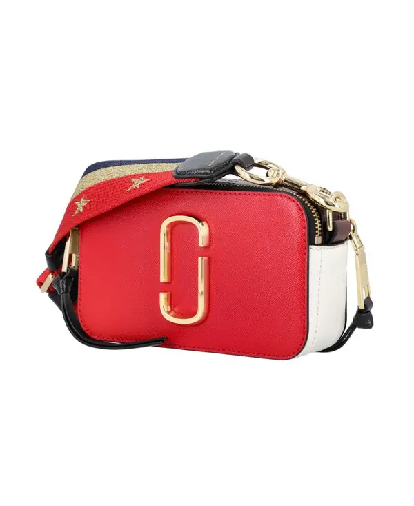 Marc Jacobs Snapshot Logo Plaque Crossbody Bag - Red