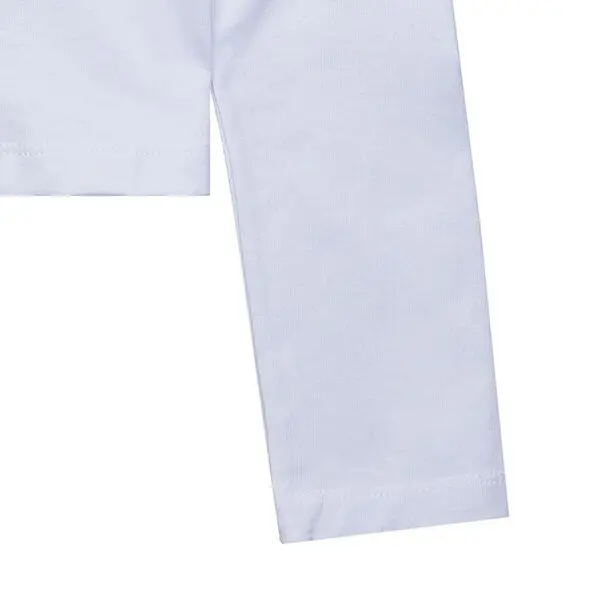 DIESEL® Long Sleeve Stretch Jersey Top With Oval D Cut Out - White