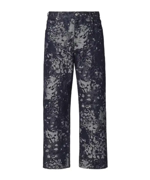 Fendi Straight-leg Jacquard Jeans