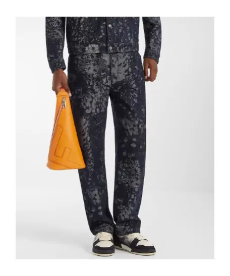 Fendi Straight-leg Jacquard Jeans