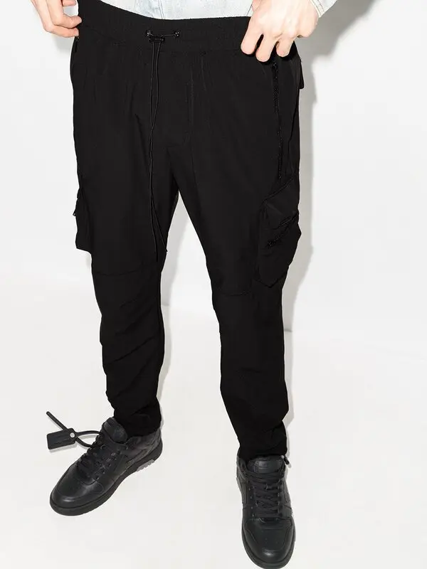 REPRESENT Drawstring Hem Cargo Pants - Black