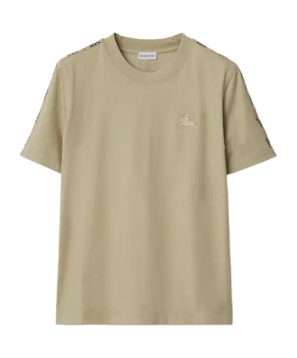 Burberry Logo Embroidered T-shirt - Lark