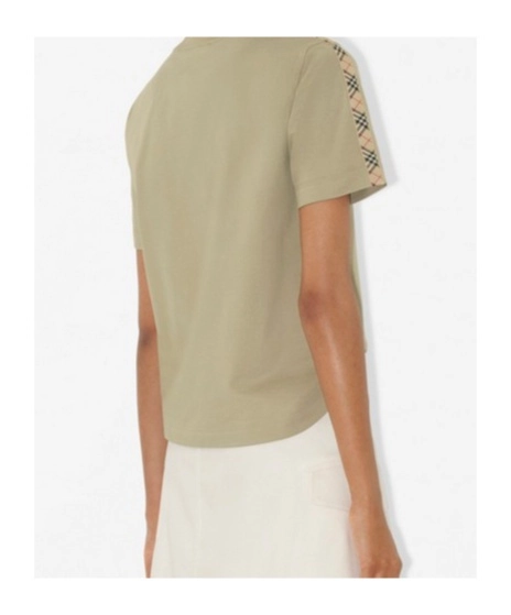Burberry Logo Embroidered T-shirt - Lark