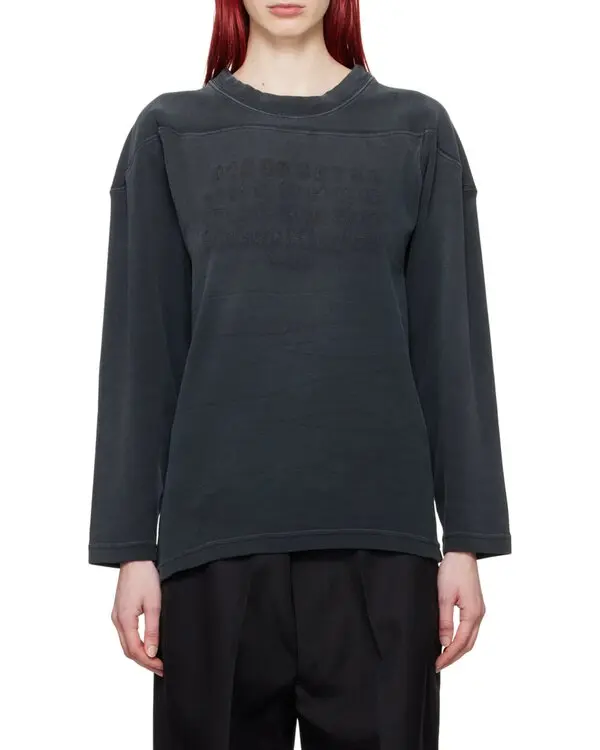 MAISON MARGIELA Long-sleeved Crewneck Sweatshirt