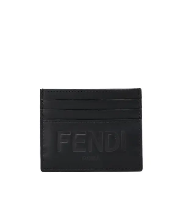 Fendi Debossed Logo Cardholder