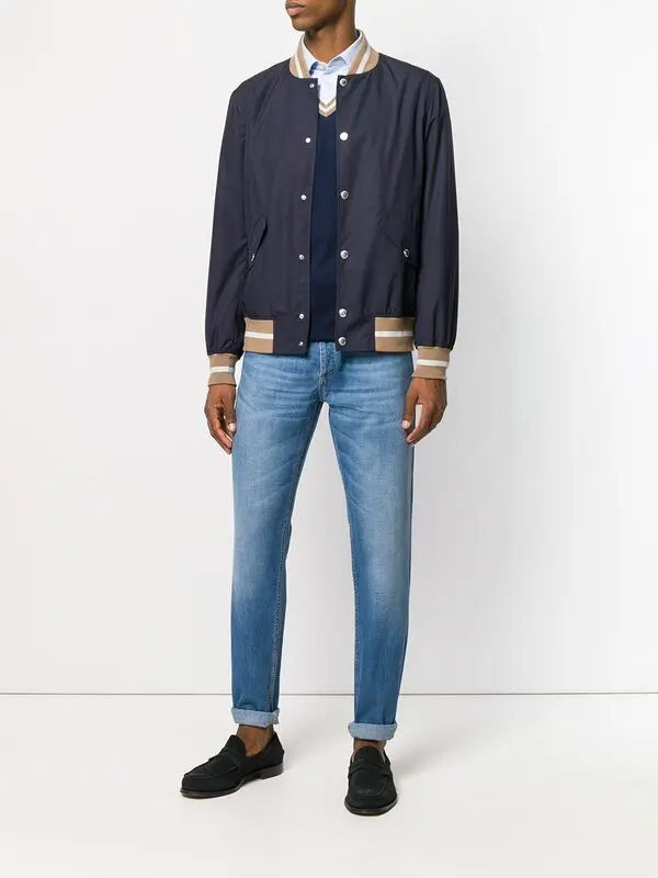 Brunello Cucinelli Straight Leg Jeans - Blue